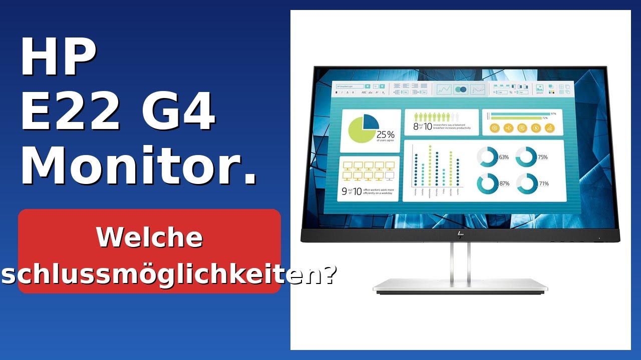 BEWERTUNG (2025): HP E22 G4 Monitor. WESENTLICHE Einzelheiten - YouTube