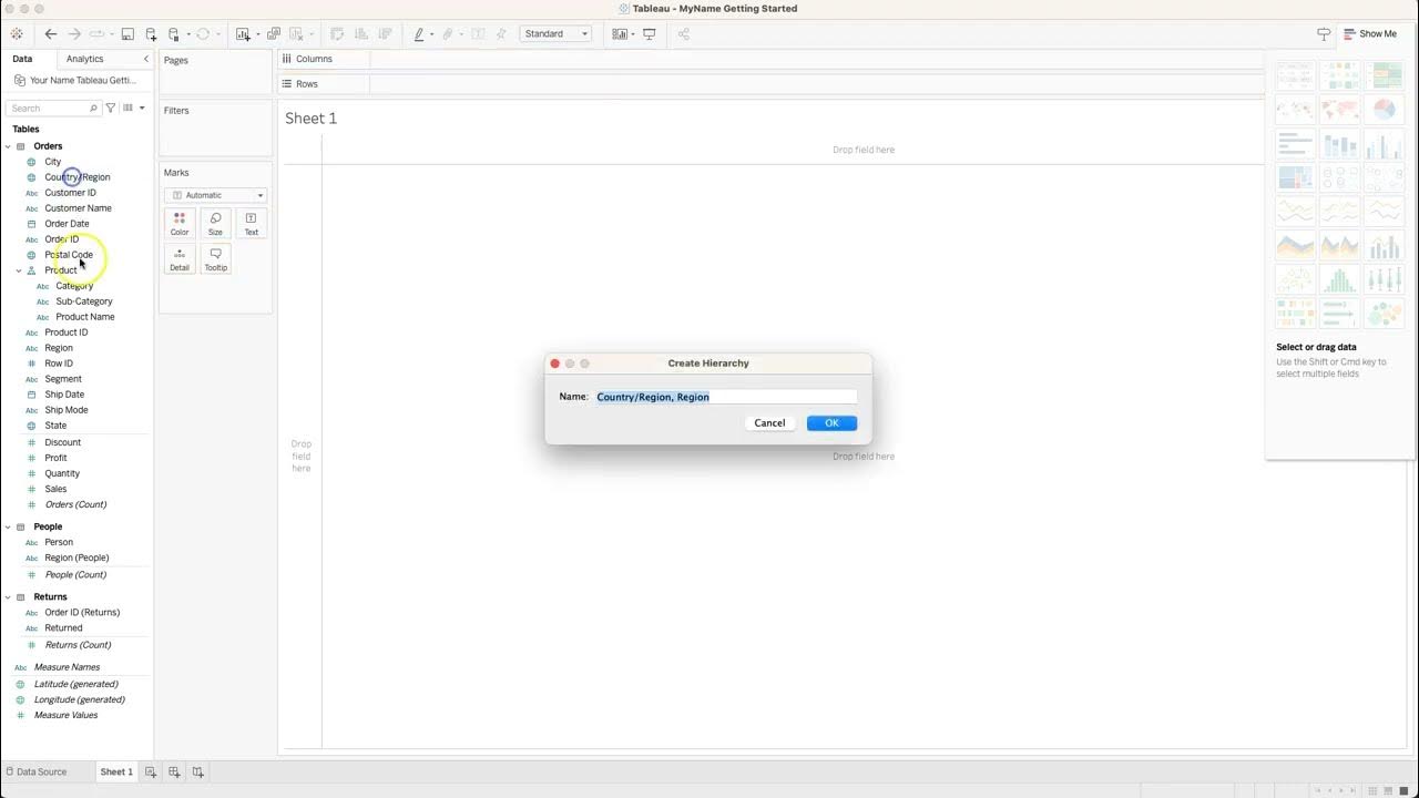 Tableau: Workspace Area - YouTube