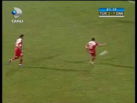 Türkiye - Danimarka | Tümer Metin frikik golü