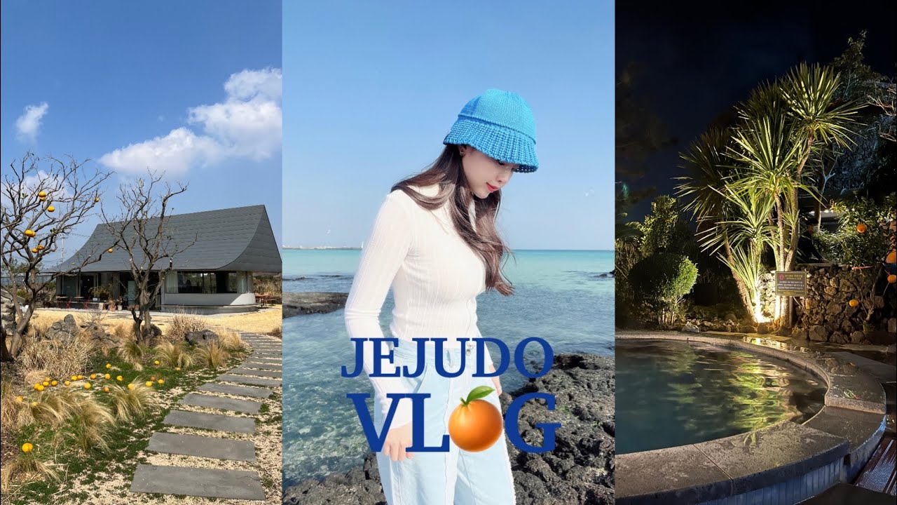 Vlog 32 나 혼자 떠난 제주여행🍊브이로그 제주여행3월의 제주2박 3일 제주여행제주 동쪽코스제주 서쪽코스유채꽃 명소하도리별방진탄산온천제주 카페