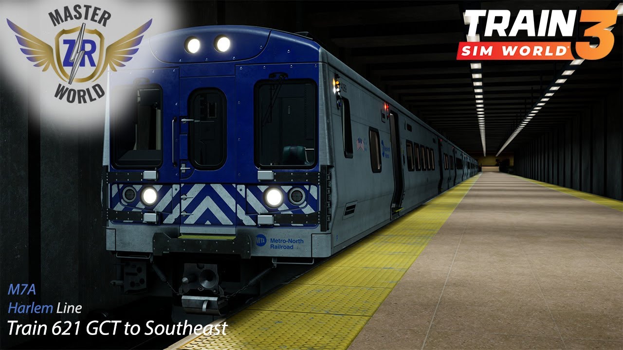 Train 621 GCT to Southeast - Harlem Line - M7A - Train Sim World 3 ...