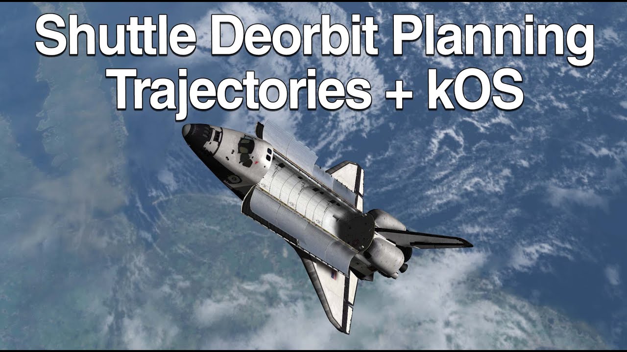 Shuttle Deorbit planning with kOS and Trajectories - YouTube