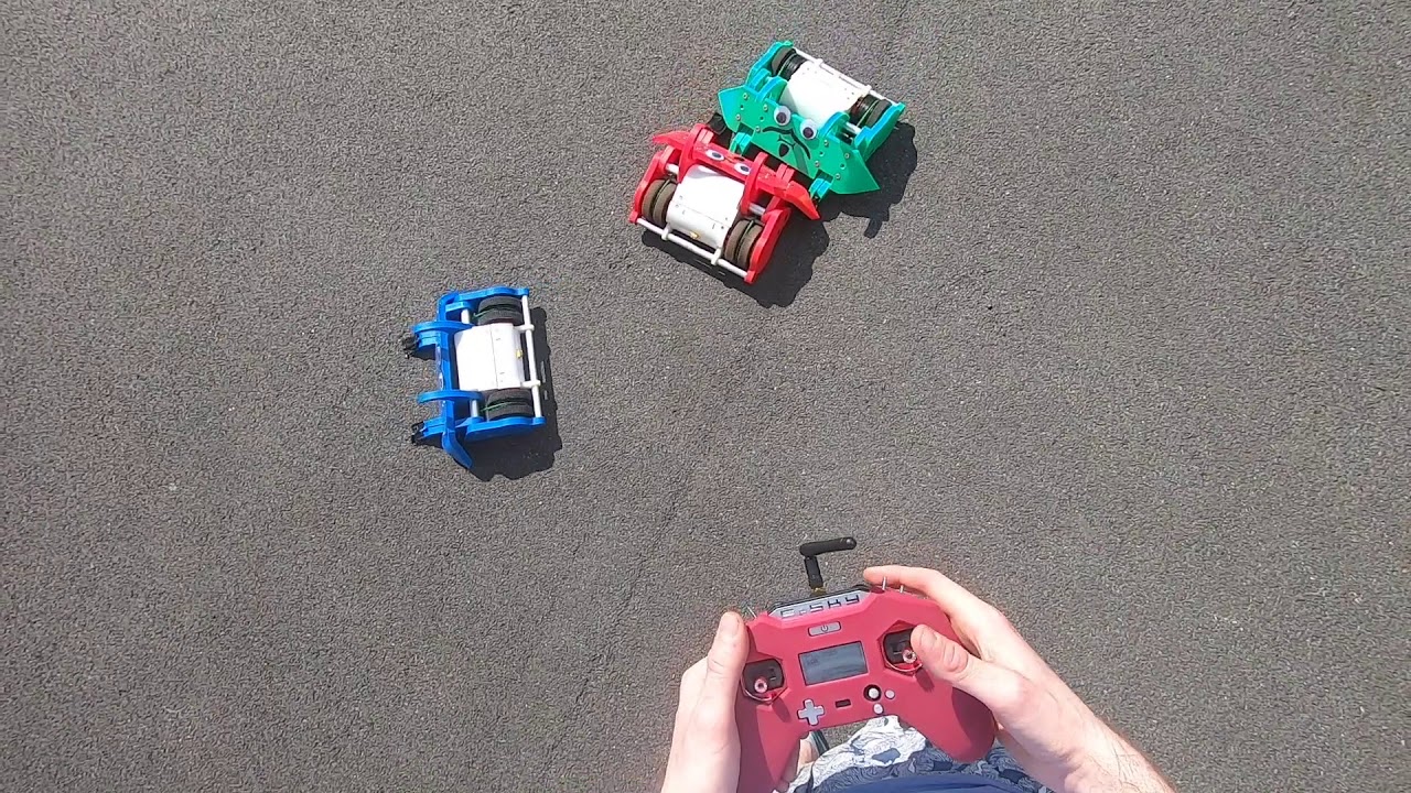 Test Driving Bish Bash Bosh - Featherweight Cluster Combat Robots - YouTube