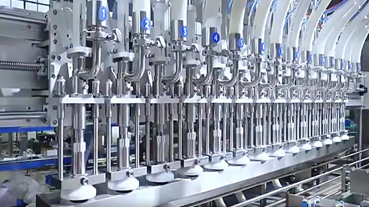 automatic filling machine 1kg-4.7kg liquid filler equipment with CIP ...