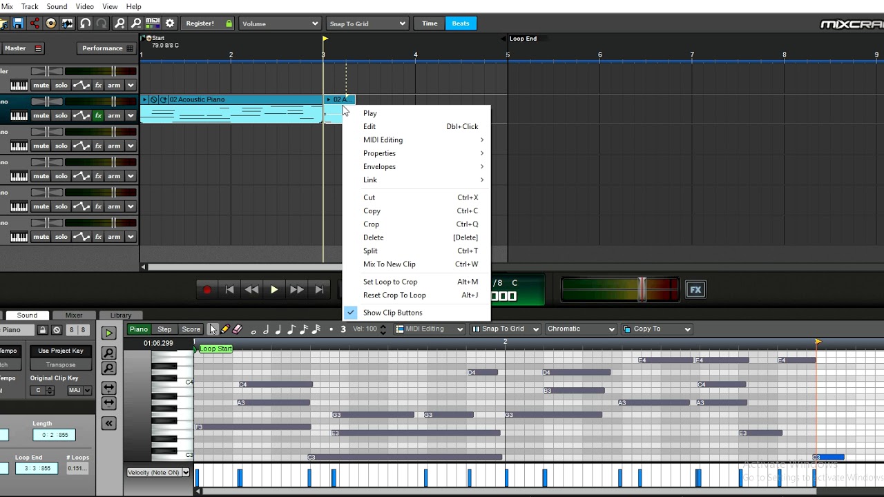 How to use Mixcraft 8 Tutorial (part 1) - YouTube