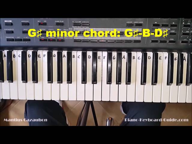 G Sharp Chord Piano