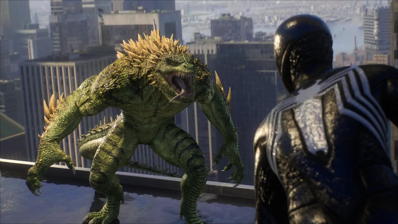 Marvel's Spider-Man 2 | Symbiote Spider-Man Vs The Lizard | Full Fight ...