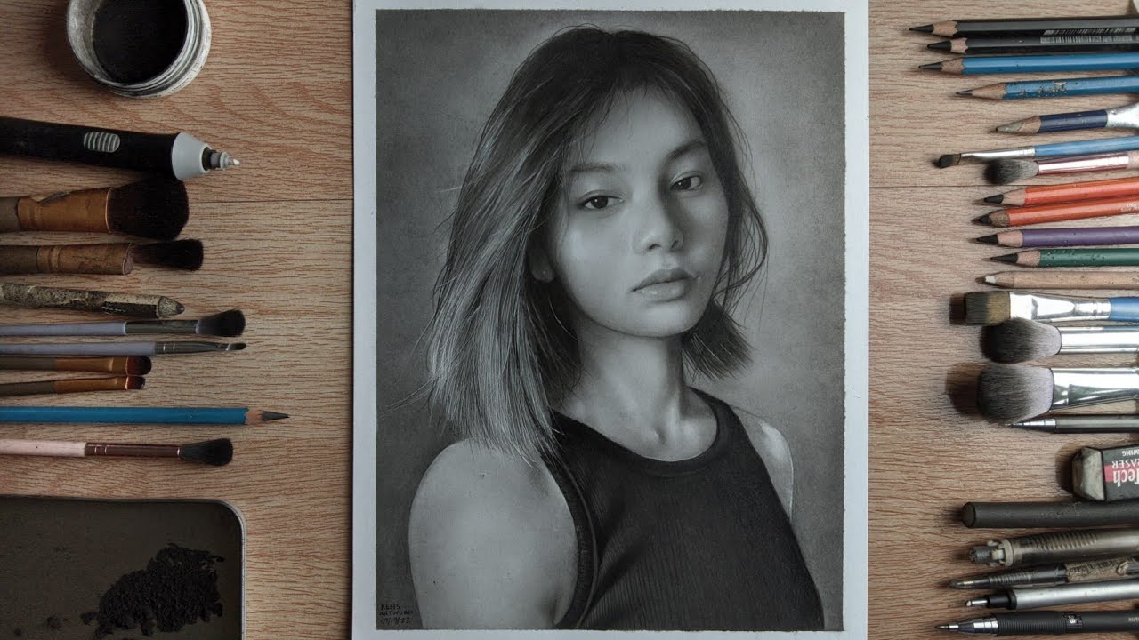 FANARTIST FEBY VILLAR DRAWING TIMELAPSE | KEN'S ARTWORK - YouTube