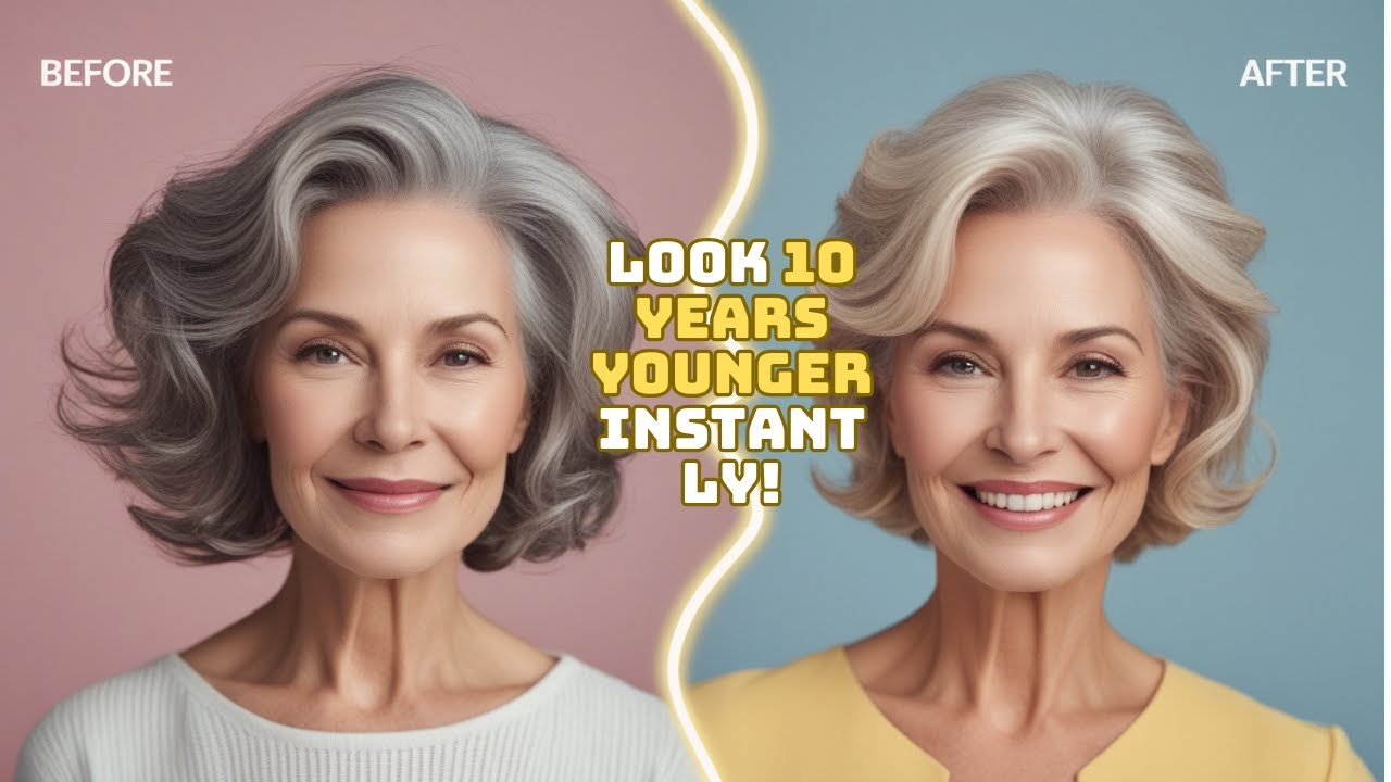 7 Hairstyles That Make Women Over 60 Look 10 Years Younger - YouTube
