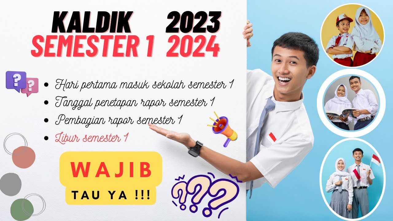 Kalender Pendidikan Semester 1 Tahun Pelajaran 2023/2024 - YouTube