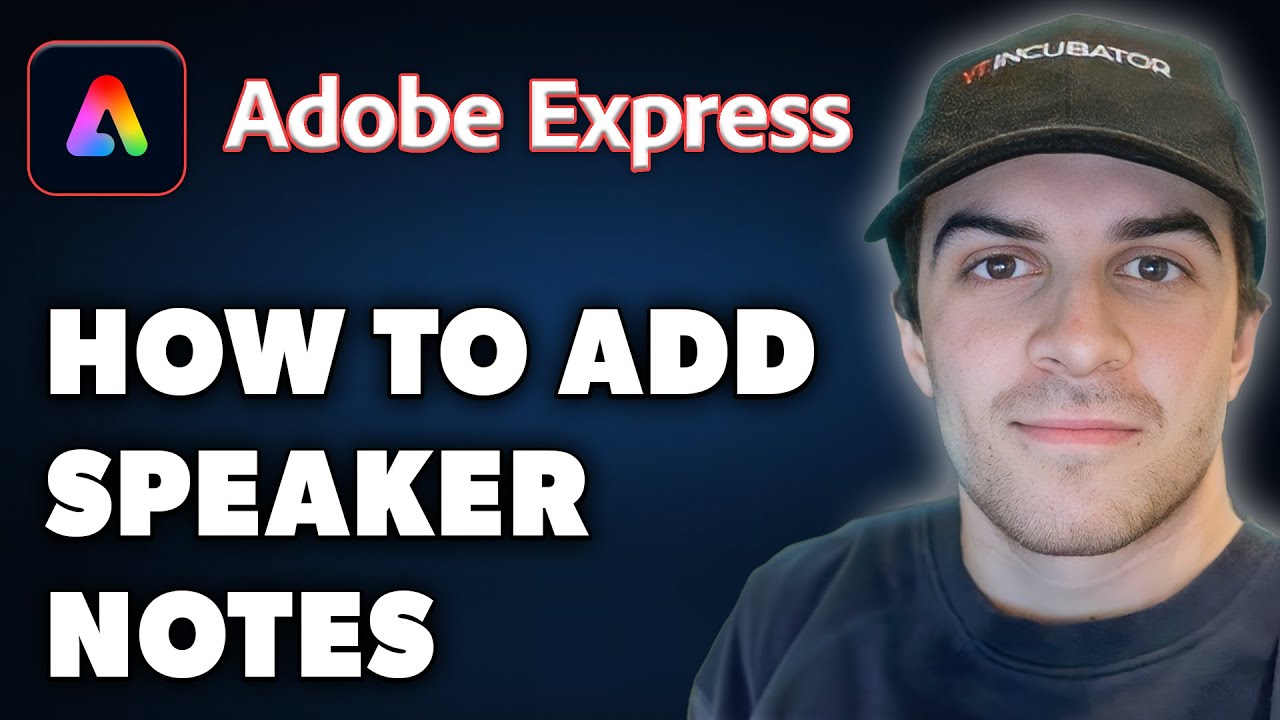 How to Add Speaker Notes in Adobe Express (Full 2024 Guide) - YouTube