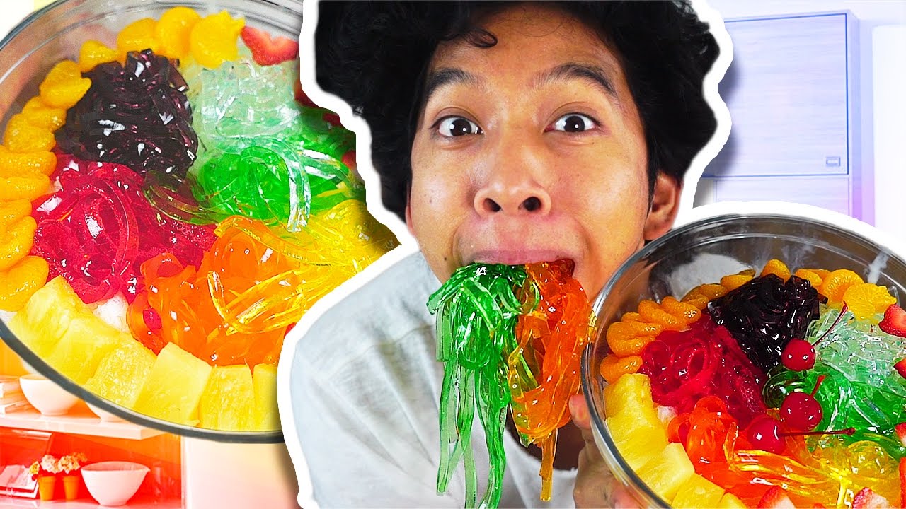 RAINBOW RAMEN JELLO GUMMY!!! - YouTube