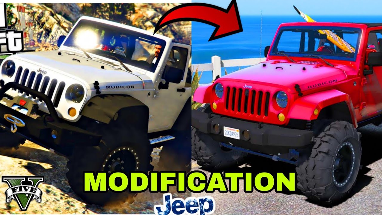 JEEP RUBICON MODIFICATION | GTA V GAMEPLAY - YouTube