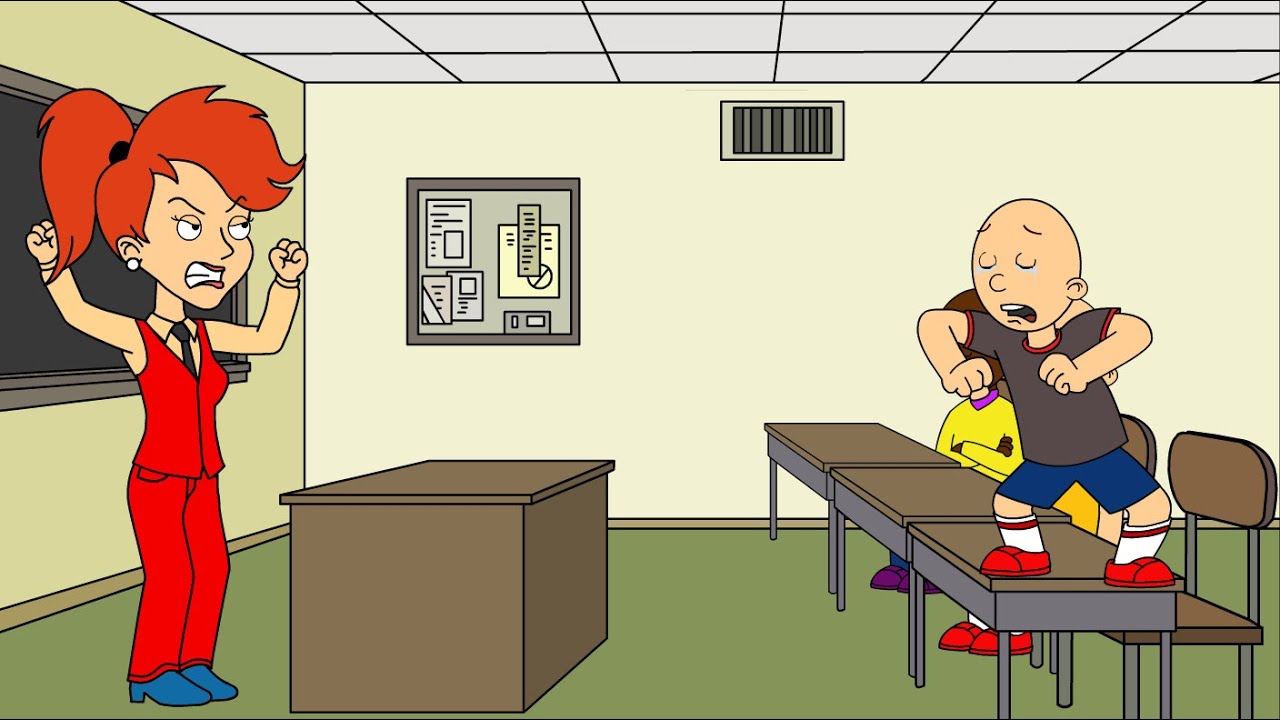 Classic Caillou Poops On Miss Martin And Gets Grounded - YouTube