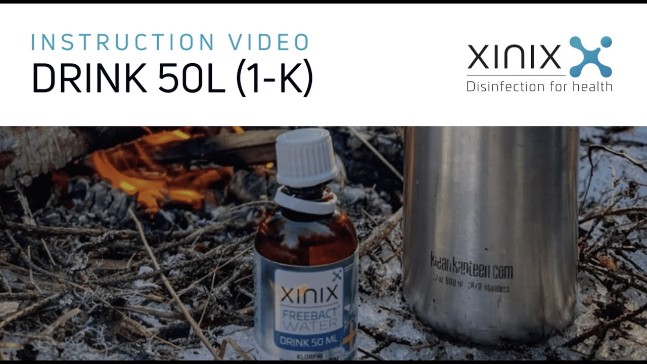 Xinix - FreeBact Surface | DRINK 50L (1-K) - Instruction video - YouTube