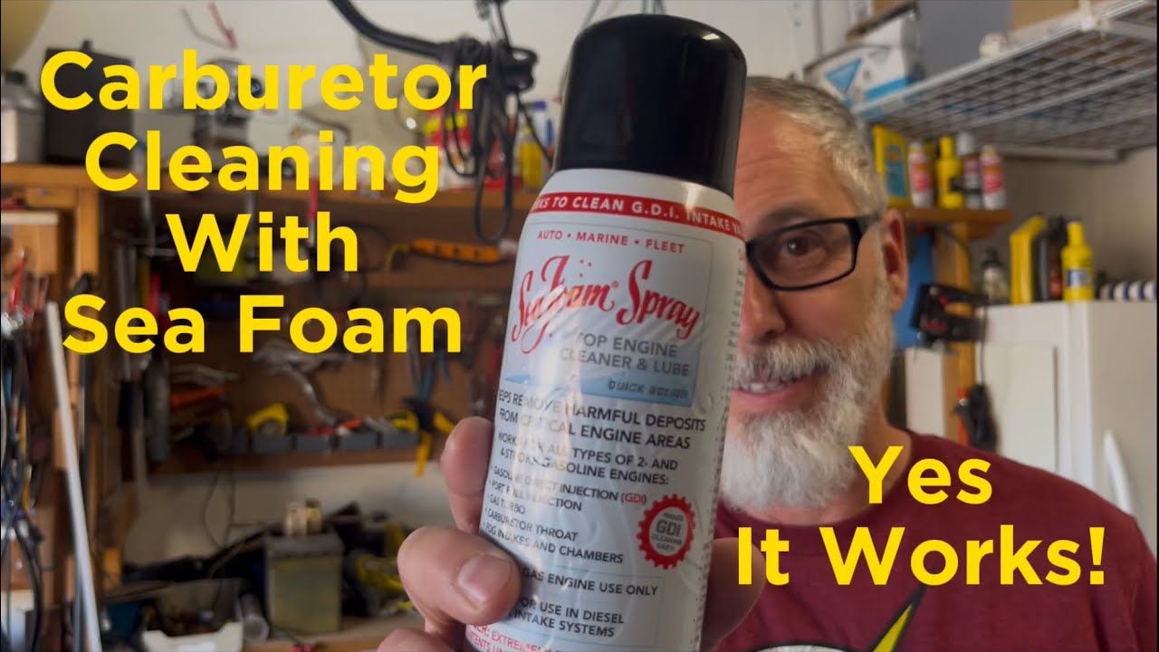 Carburetor Cleaning Using Sea Foam Spray - YouTube