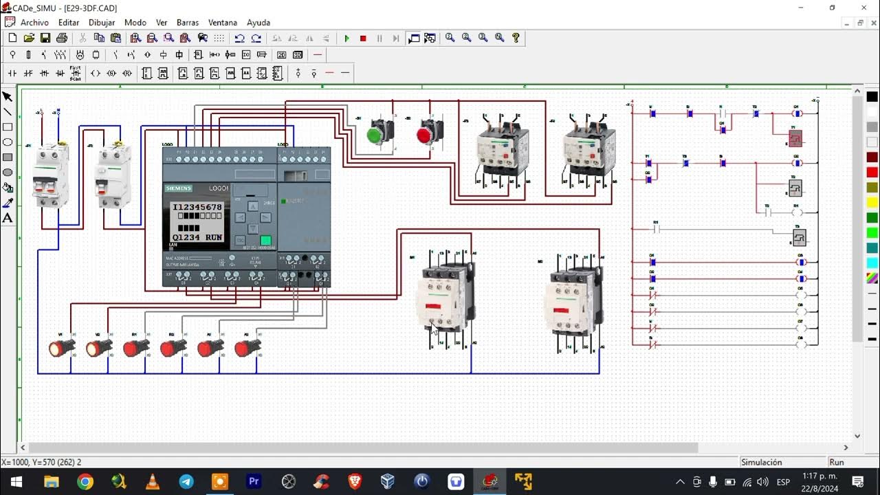ARRANQUE EN SECUENCIA DE DOS MOTORES TRIFÁSICOS CON APAGADO PROGRAMADO(FIFO) - YouTube