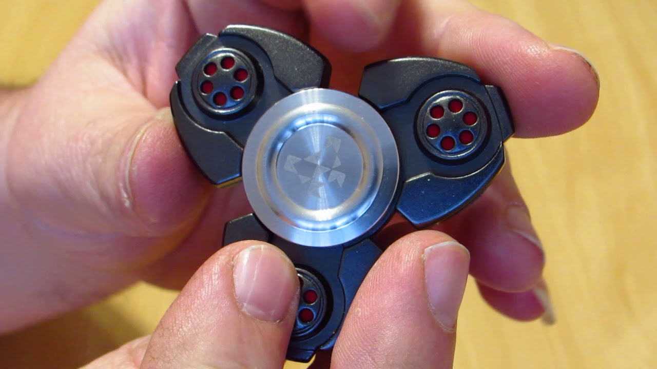 Tri Fidget Spinner Gyro Stress Reliever Toy - BLACK - YouTube