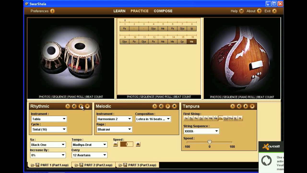 Advanced SwarShala: Working with Raga bases | Indian Music Software ...