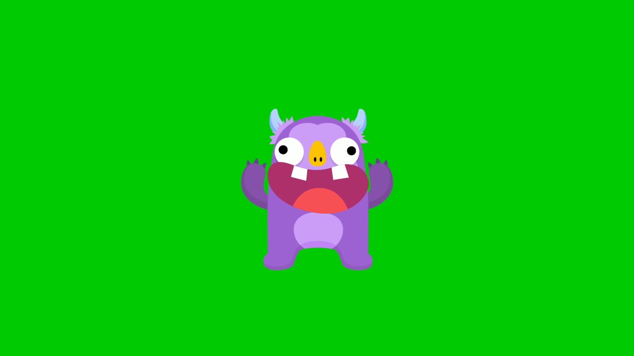 Monsters Animation green screen / Kinemaster / Chromakey - YouTube