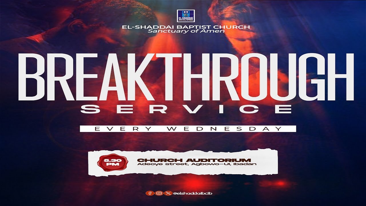 BREAKTHROUGH SERVICE | 30APR25 - YouTube