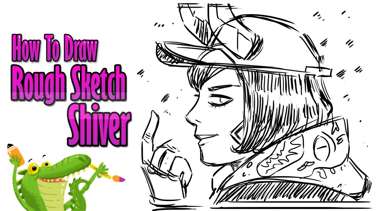 How To sketch Shiver fortnite - YouTube