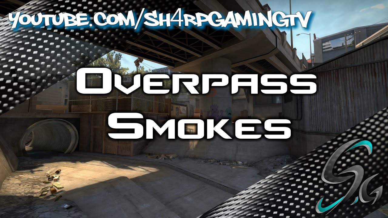 CSGO Overpass Smokes - YouTube