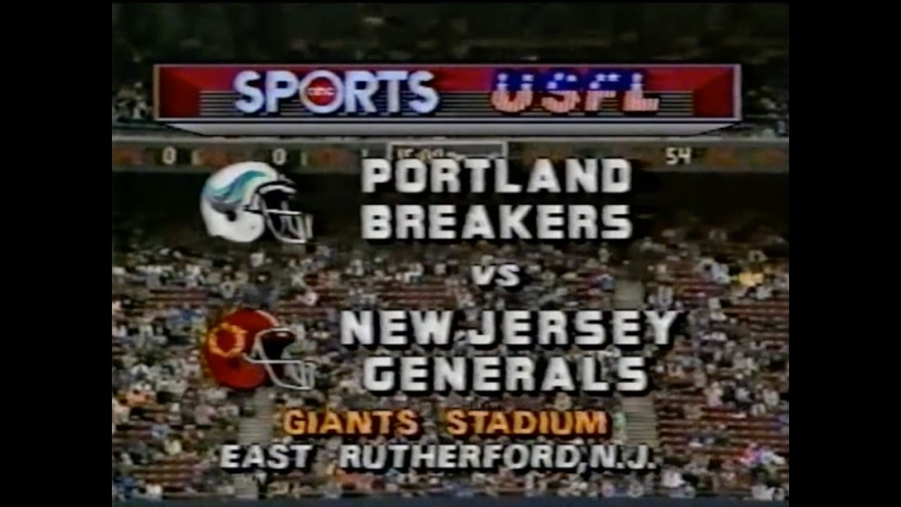 USFL Portland Breakers @ New Jersey Generals, Apr. 14, 1985 - YouTube