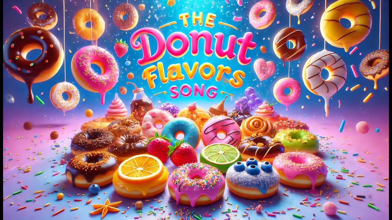 Donut Flavors - A Funny & Delicious Nursery Rhyme for Kids | Kids Song ...