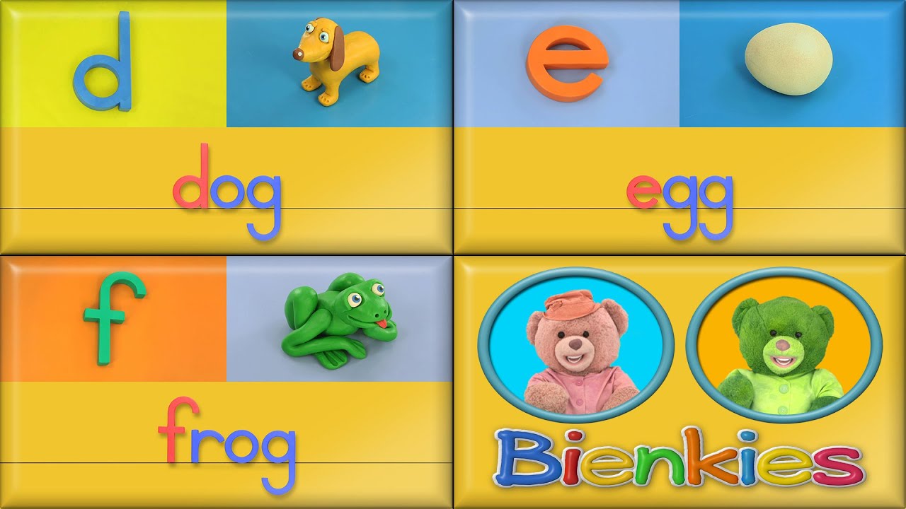 Bienkies Alphabet | d is for dog - def - YouTube