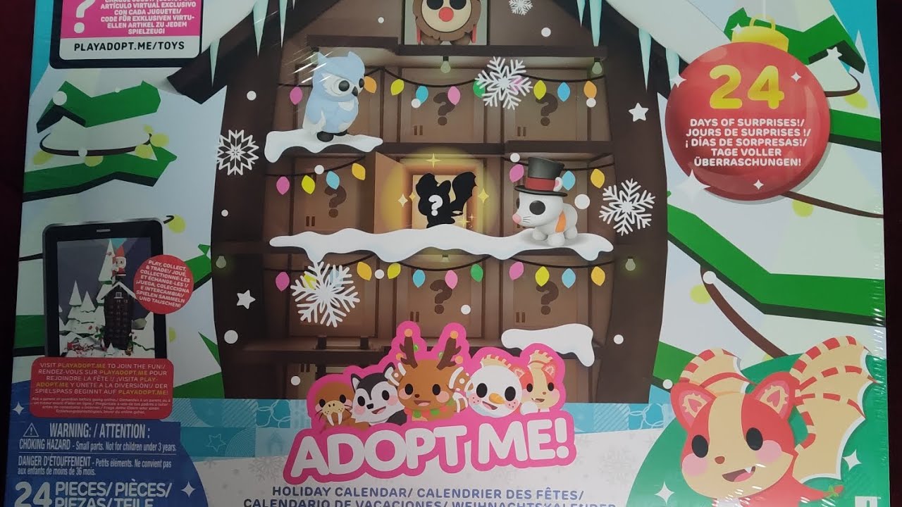 opening adopt me advent calendar 😍 - YouTube