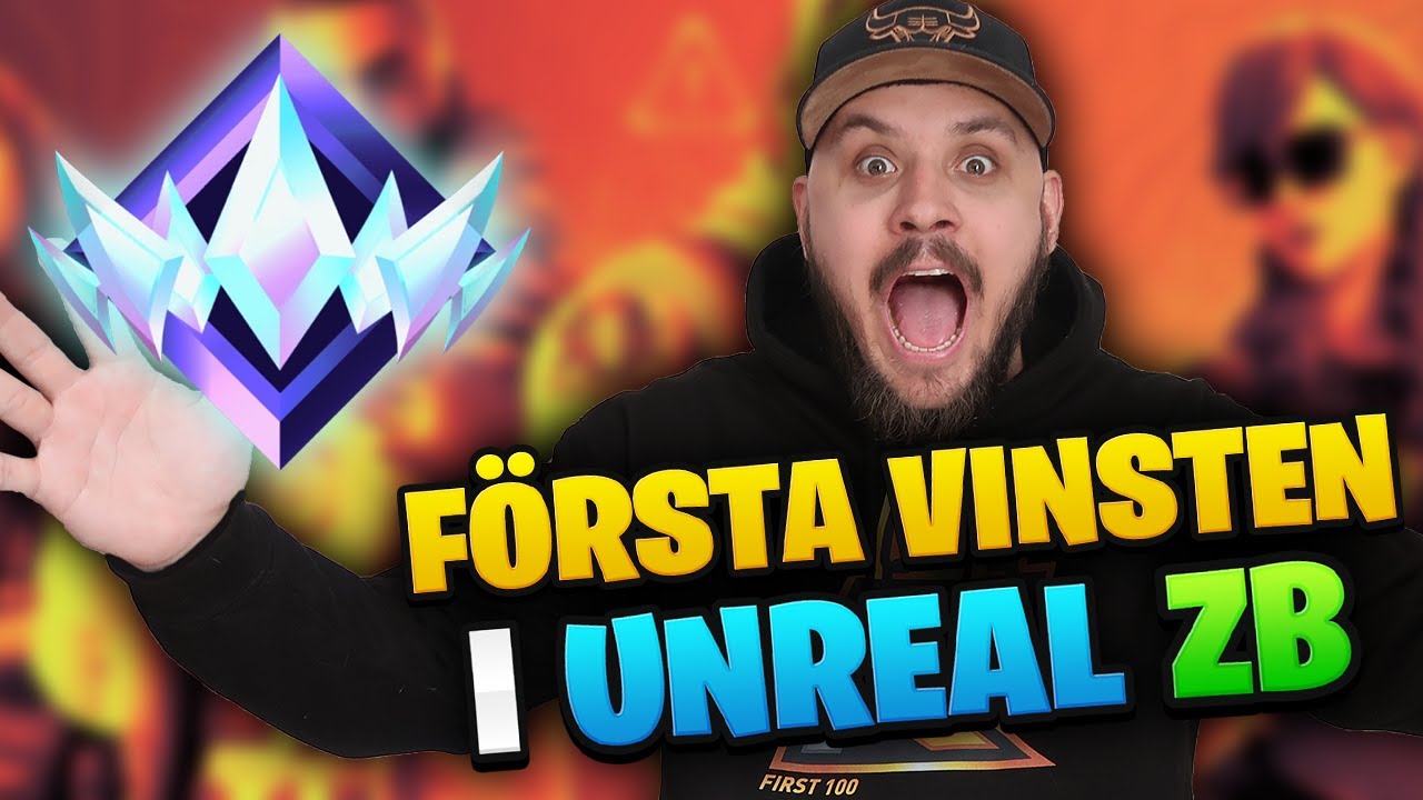 MIN FÖRSTA VINST I UNREAL ZERO BUILD I FORTNITE - YouTube