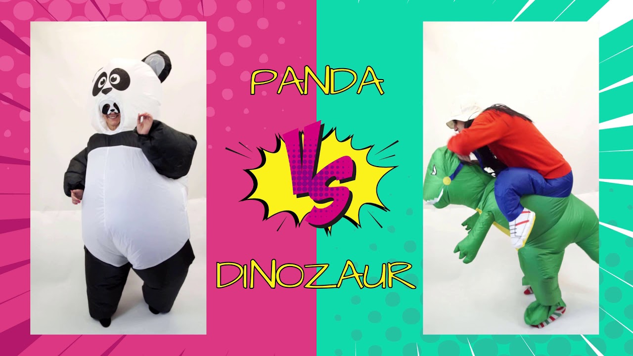 Strój nadmuchiwany - który wybrać? Ninja, T-Rex, Sumo? - YouTube