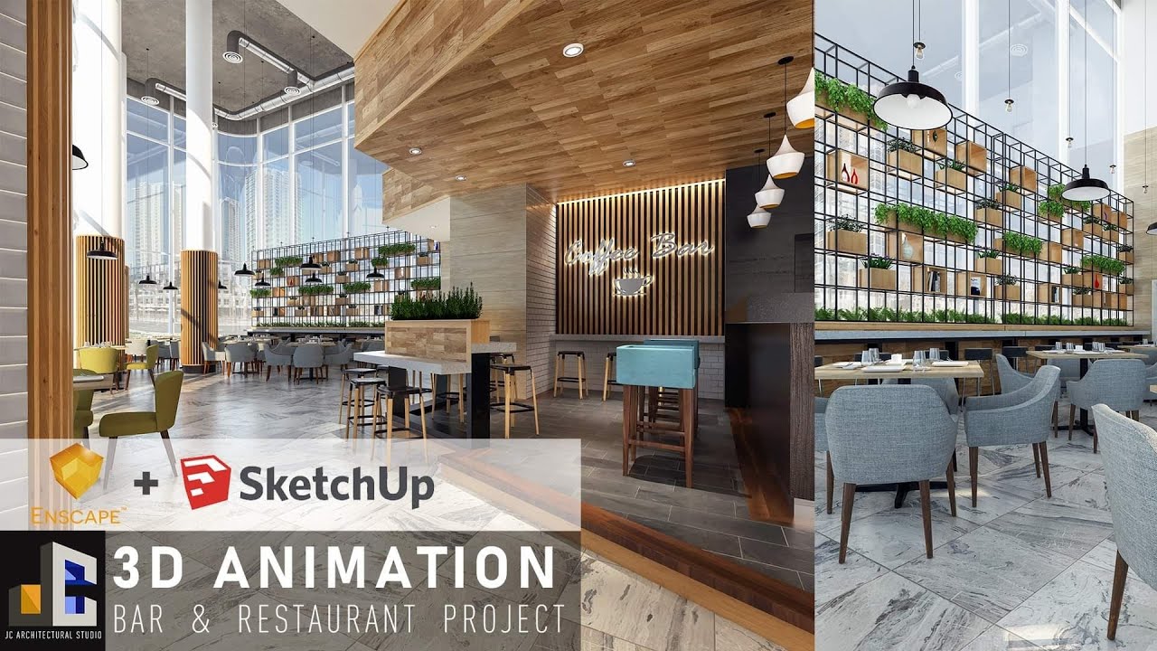 PROPOSED BAR & RESTAURANT PROJECT 3D ANIMATION - YouTube