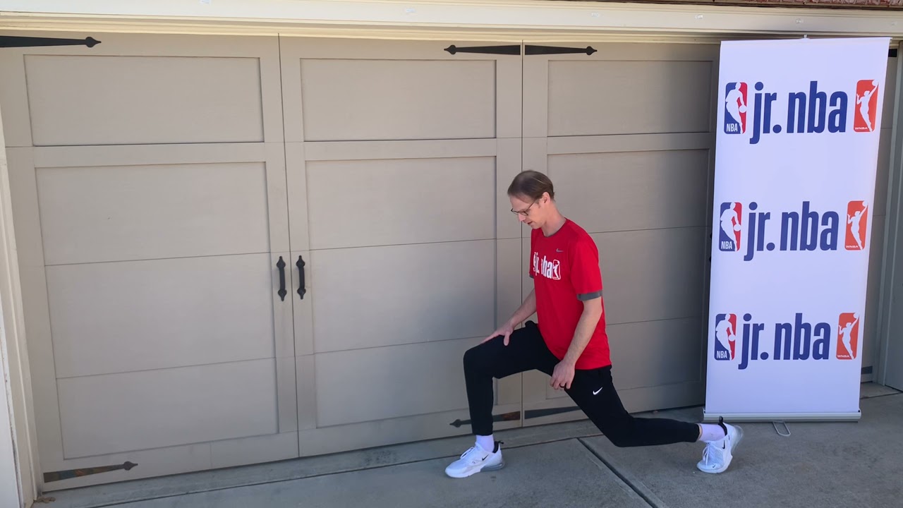 Jr. NBA at Home: Lunge & Jump Drill - YouTube