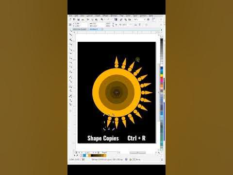 Easily Rotate Objects around Circle in CorelDraw #shorts #shortsvideo - YouTube