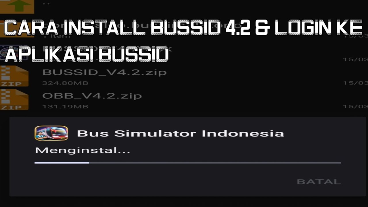 cara install bussid 4.2& login akun bussid ke Facebook |# ...