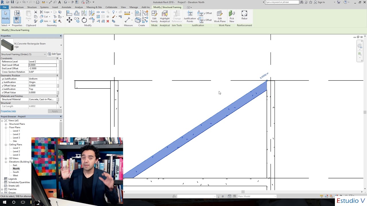 Trabes - Revit 2018 - YouTube