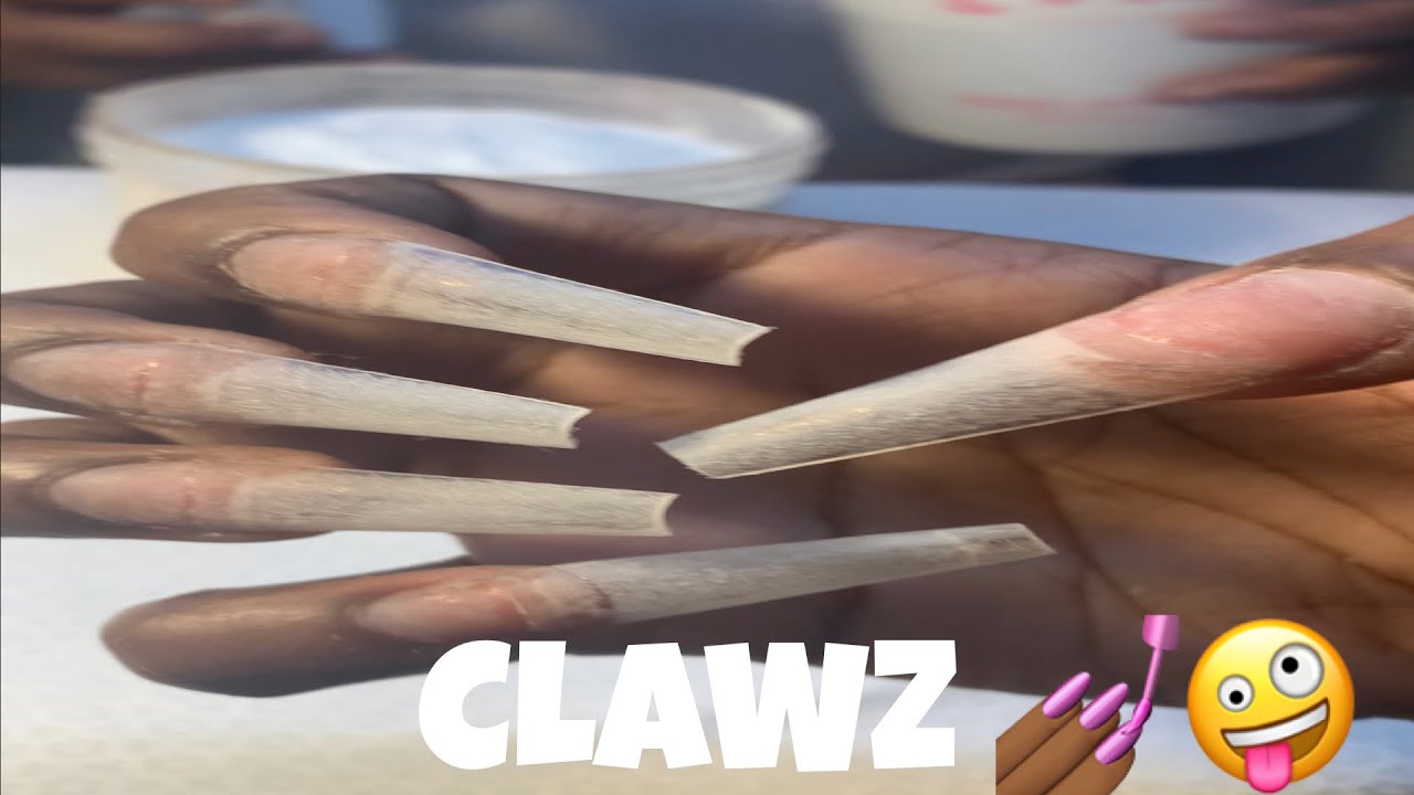 I WENT AND GOT A FRESH SET OF GHETTO NAILS - YouTube