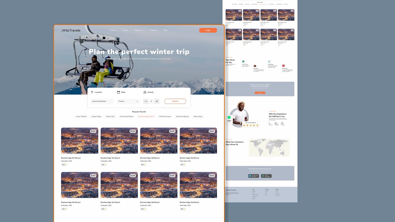 Tourism UI and prototype in Figma - YouTube