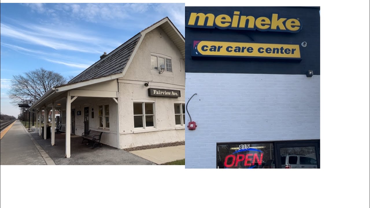 Metra Train Action At Fairview Station Downers Grove & Local Business ...