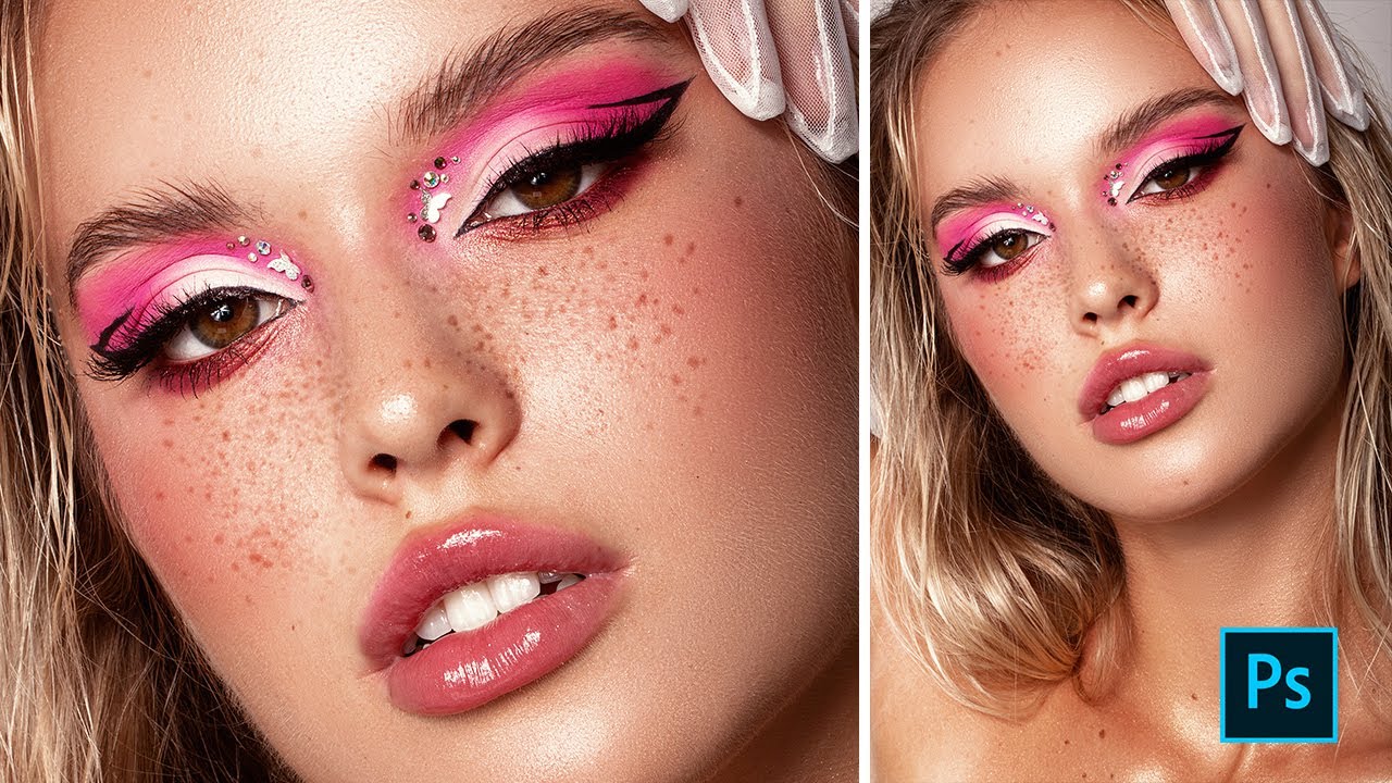 High End Professional Retouch - Realistic Freckles Photoshop Tutorial ...