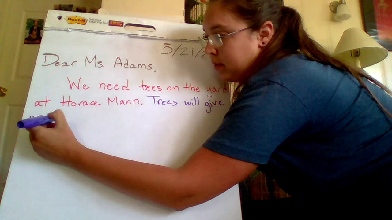 Letter to Ms. Adams - YouTube