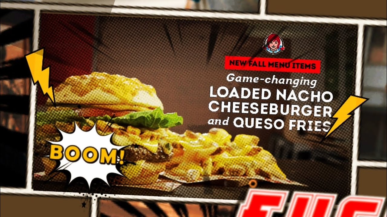 Wendy's Loaded Nacho Cheeseburger and Queso Fries - YouTube