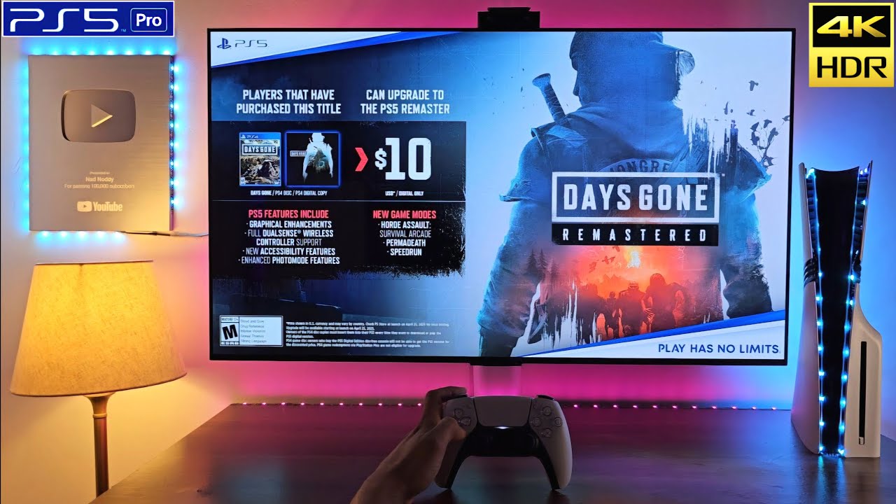 Days Gone Remastered PS5 PRO Gameplay 😍 | 4K HDR 60FPS - YouTube