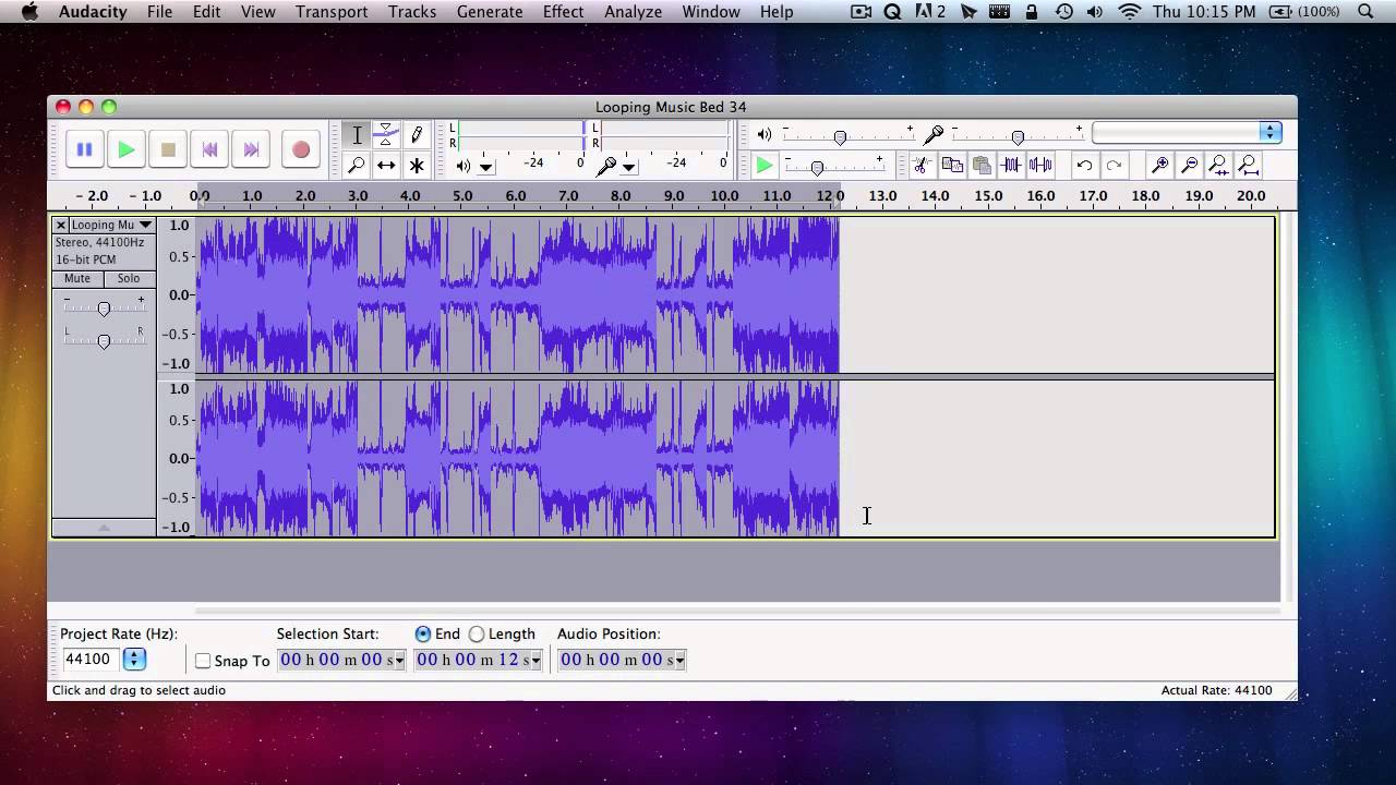 Reverse a Song in Audacity - YouTube