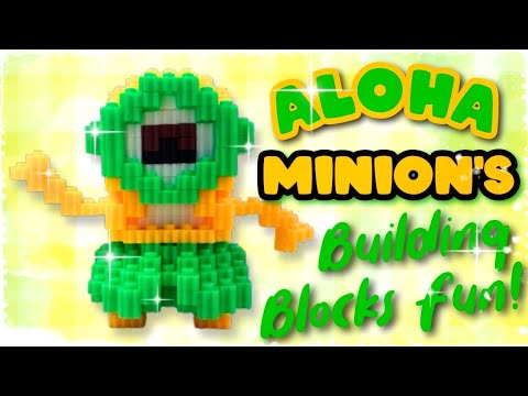 Aloha Minion's Hula Dance & Build Fun! #minions #buildingblocks #fun # ...