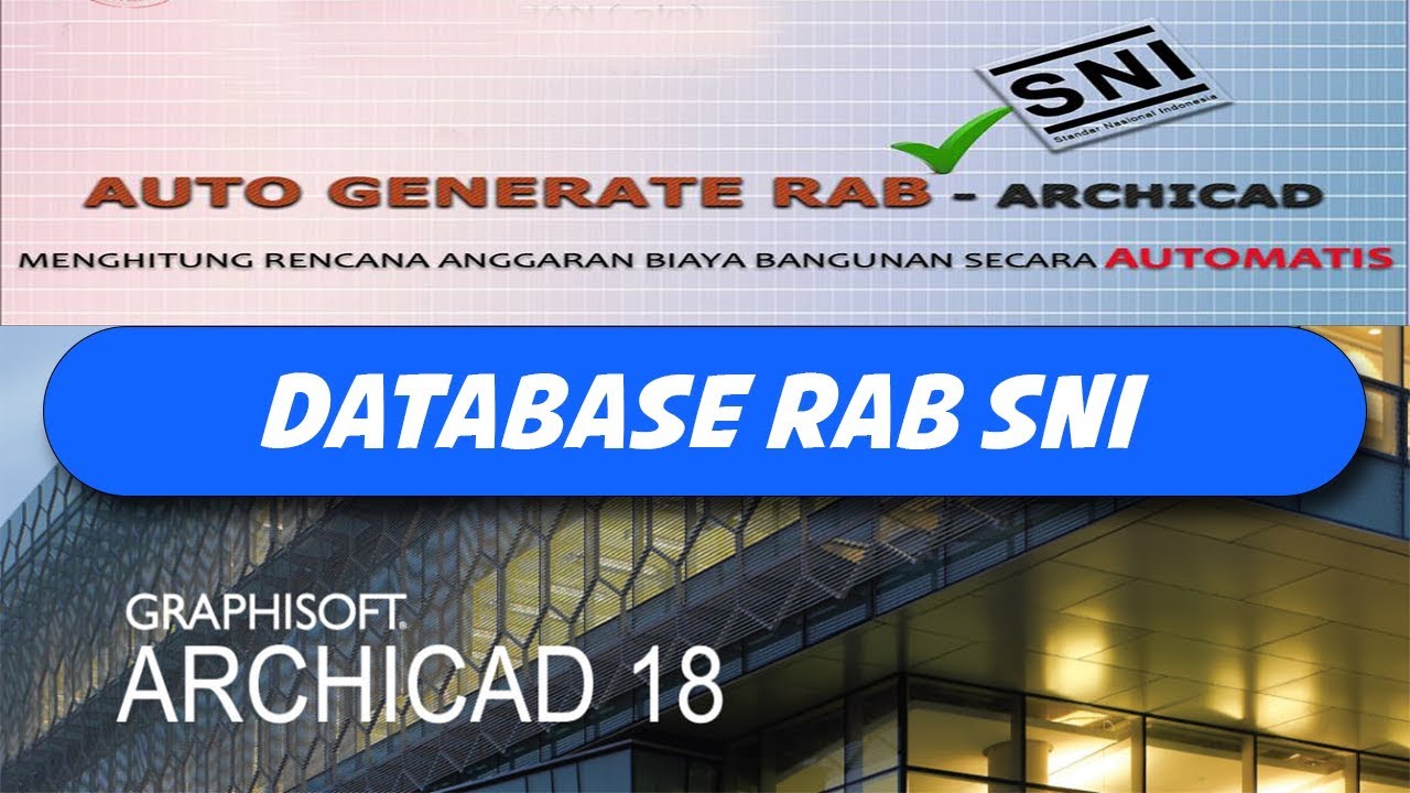 Part 2 - Membuat Database (Rencana Anggaran Biaya) RAB SNI di ArchiCAD ...