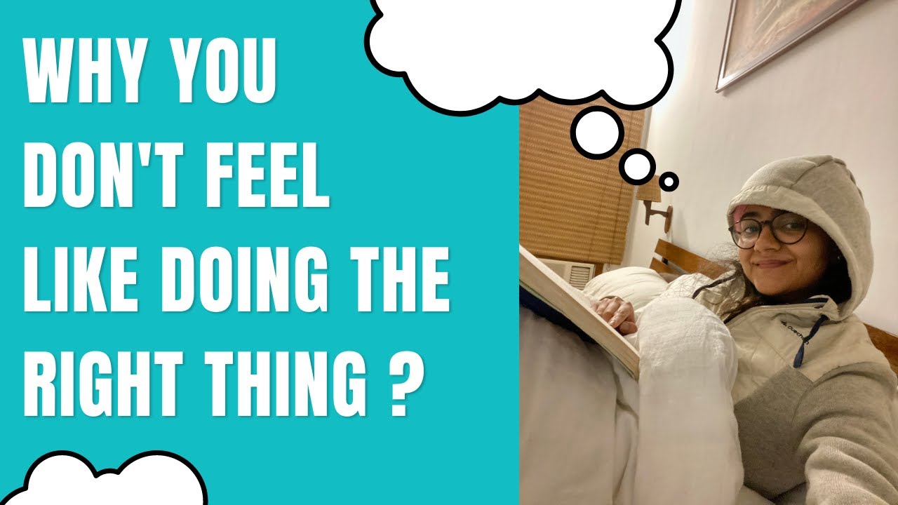 Why you don't feel like doing the right thing ? - YouTube