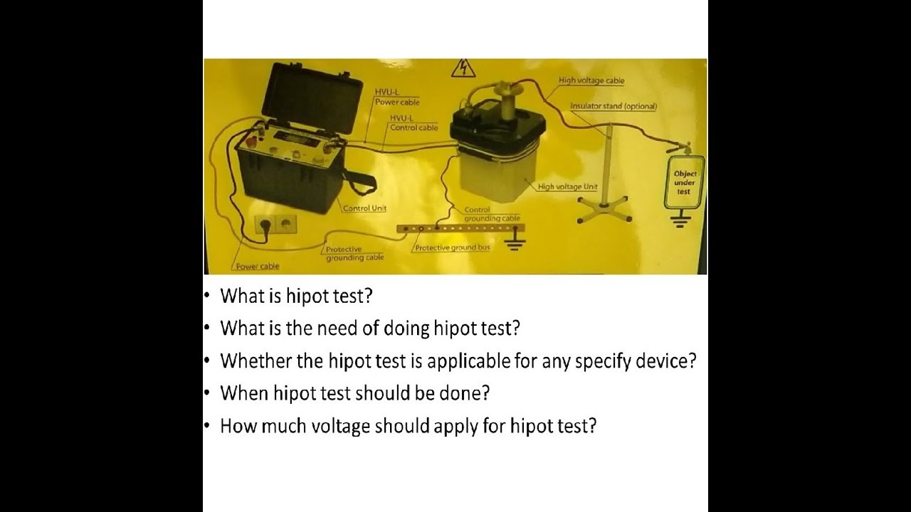 HIPOT TEST BASIC QUESTION - YouTube